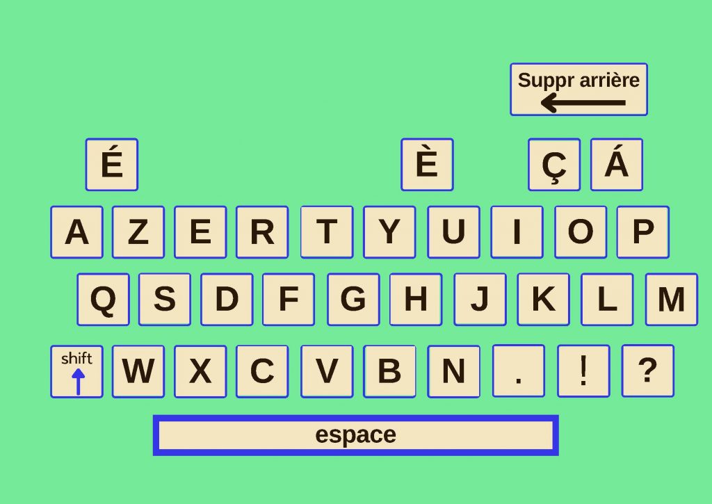 Writing tools – AZERTY boards – Comprehensive Literacy for ALL
