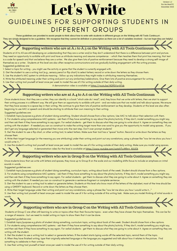 Writing by Me – Comprehensive Literacy for ALL