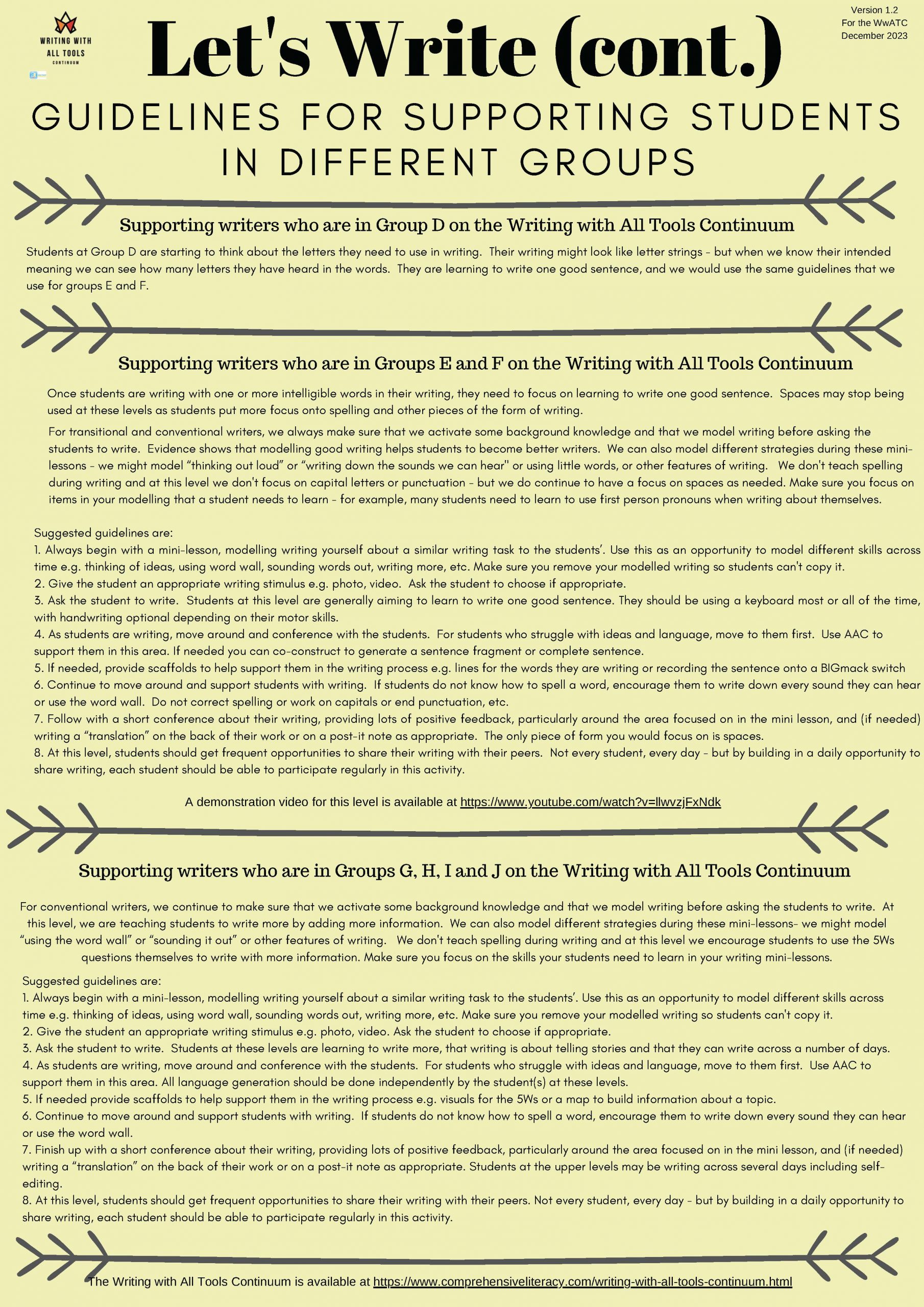 Writing by Me – Comprehensive Literacy for ALL