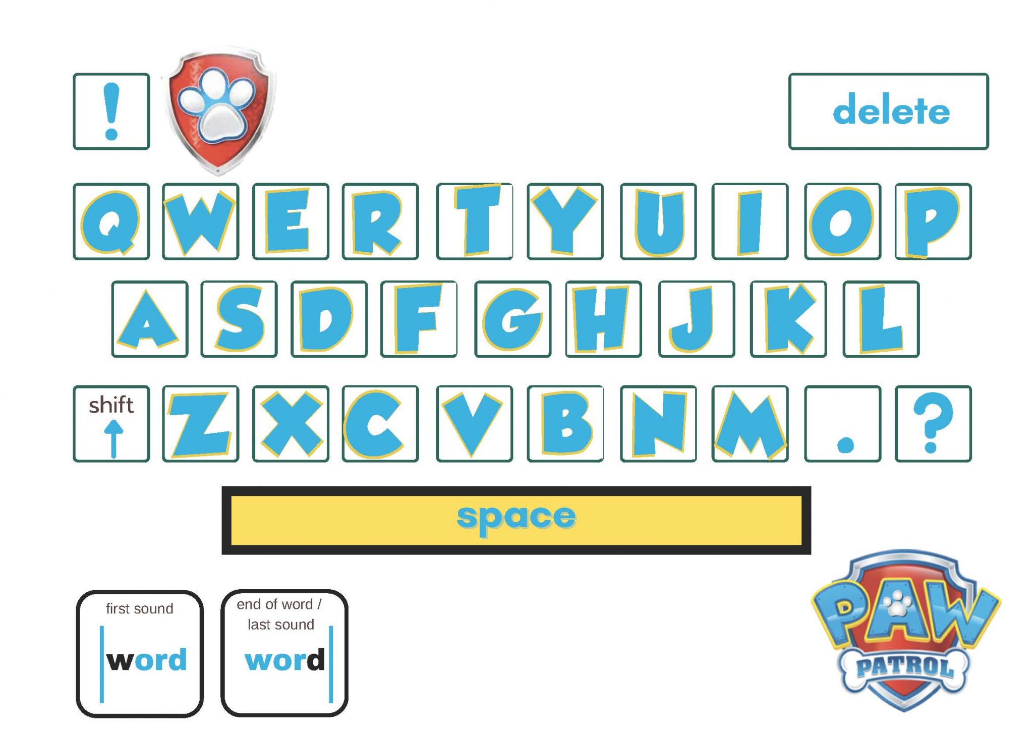 Writing Tools – Keyboards – Themed – Comprehensive Literacy for ALL